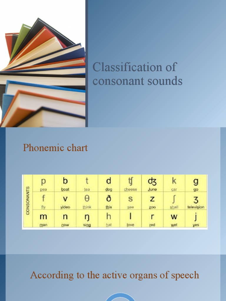 Classification of Consonant Sounds | PDF | Language Arts & Discipline