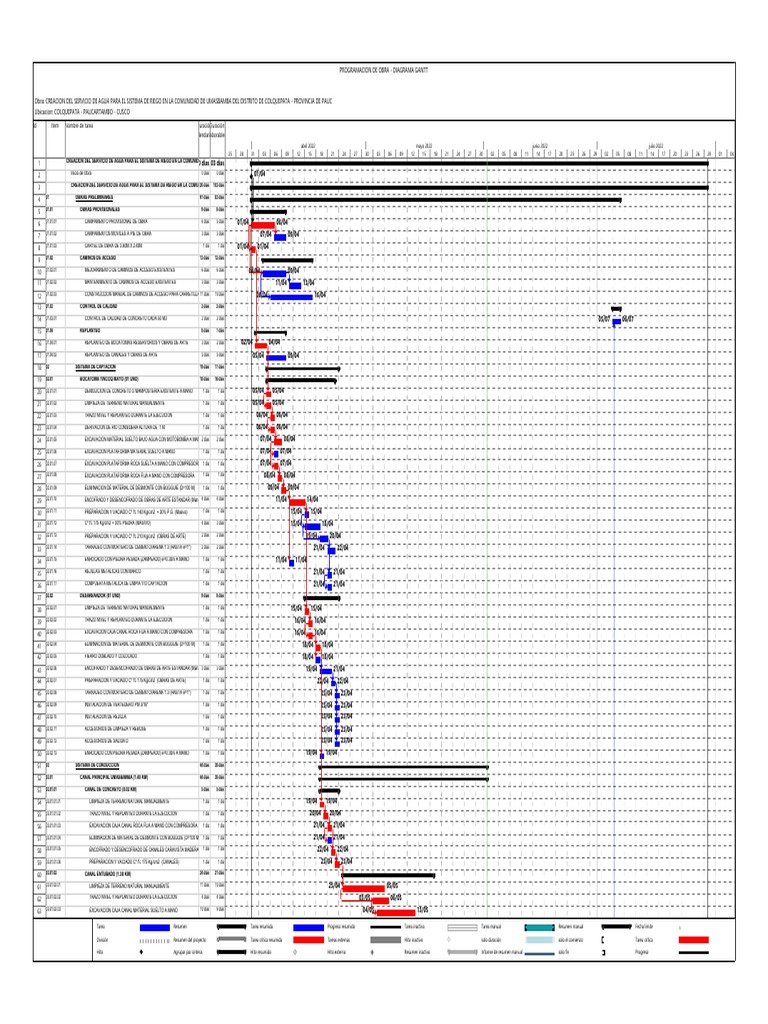 Cronograma de Ejecucion de Obra-A | PDF | Ingeniería de Edificación | Diseño arquitectonico