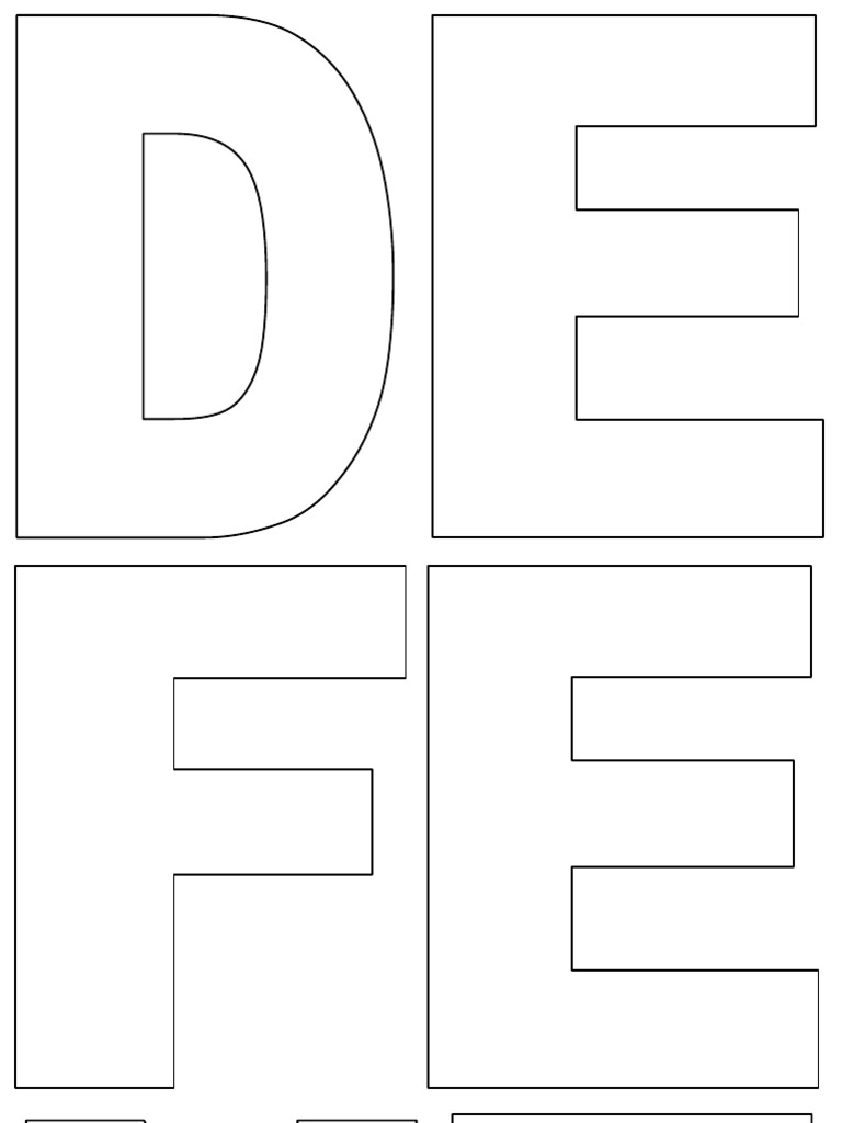 Letras Molde | PDF