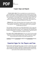 Umpire Hand Signals in Baseball | PDF | Baseball Field | Games Of ...
