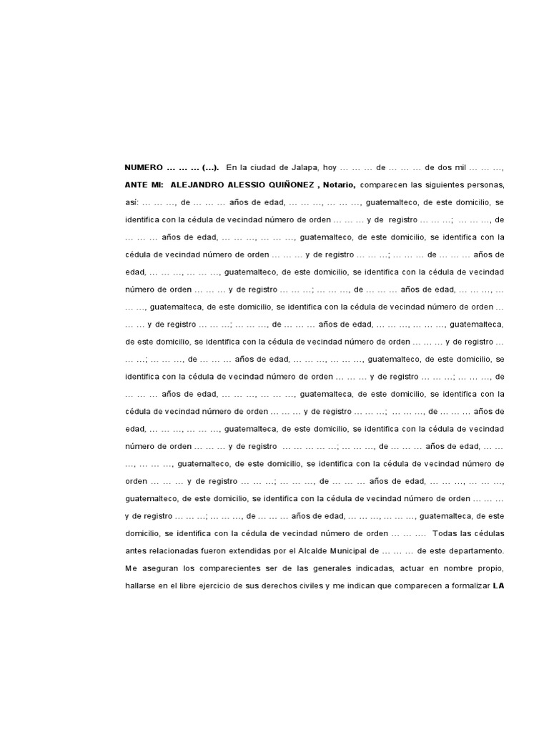 Contrato Asociacion Civil | PDF | Asamblea General de las Naciones ...