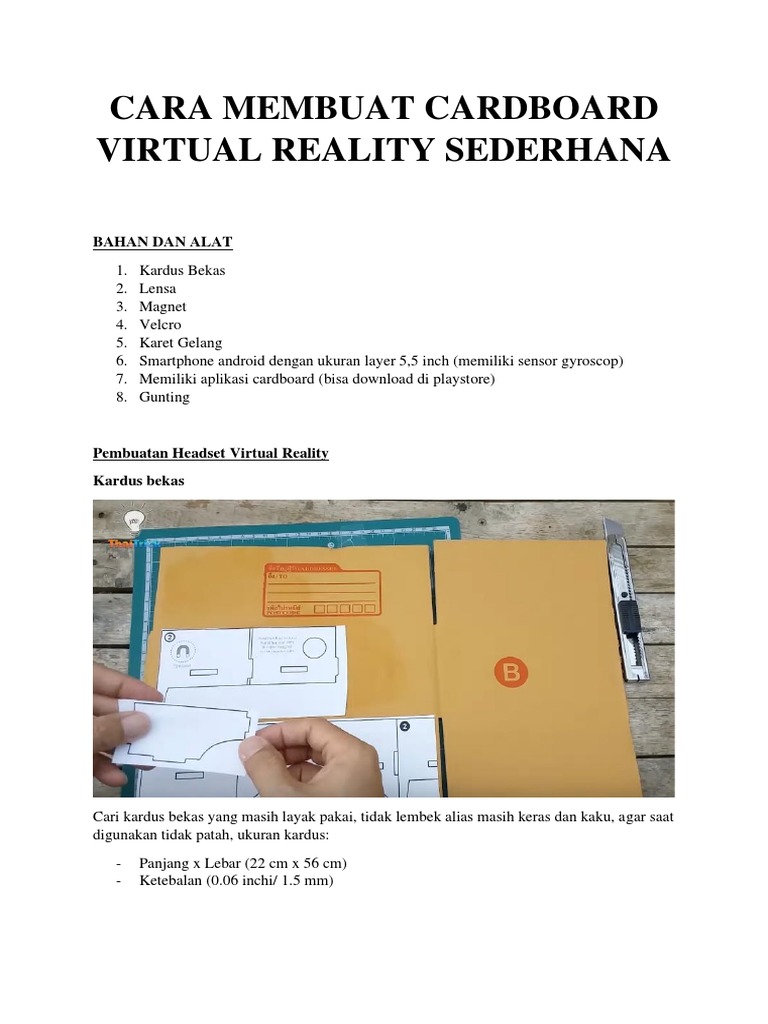 1c6f8 Membuat Cardboard Virtual Reality Sederhana | PDF