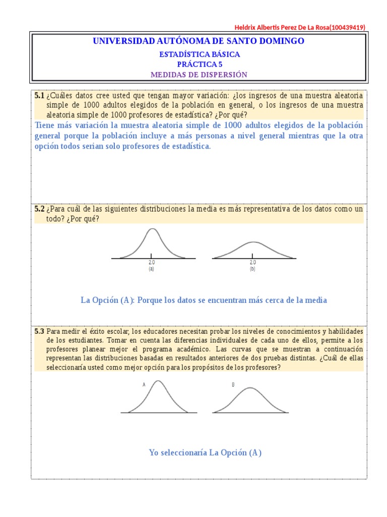 PR Ctica 5 | PDF | Desviación Estándar | Muestreo (Estadísticas)