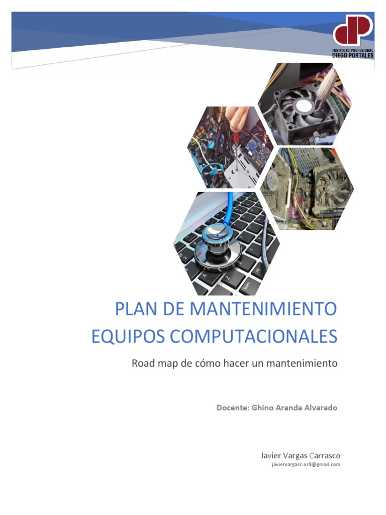 Plan de Mantenimiento de Equipos Computacionales | Descargar gratis PDF | Hardware de la ...