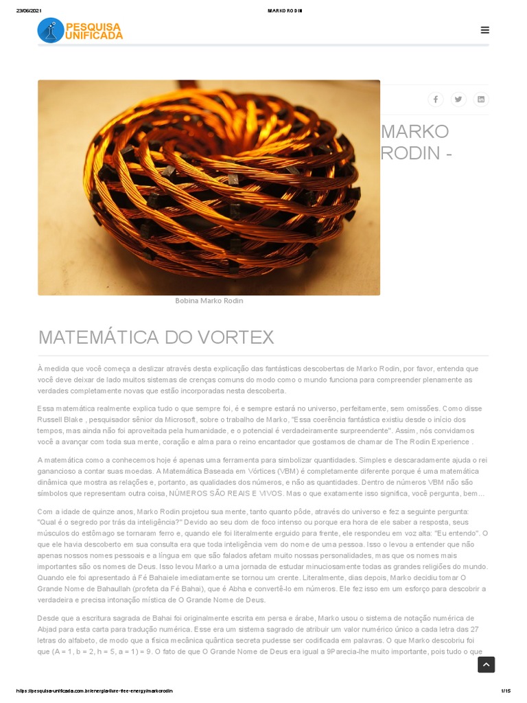 Marko Rodin | PDF | Conhecimento | Universo