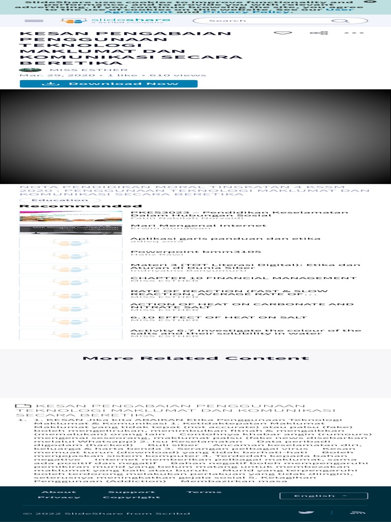 Kesan Pengabaian Penggunaan Teknologi Maklumat Dan Komunikasi Secara | PDF