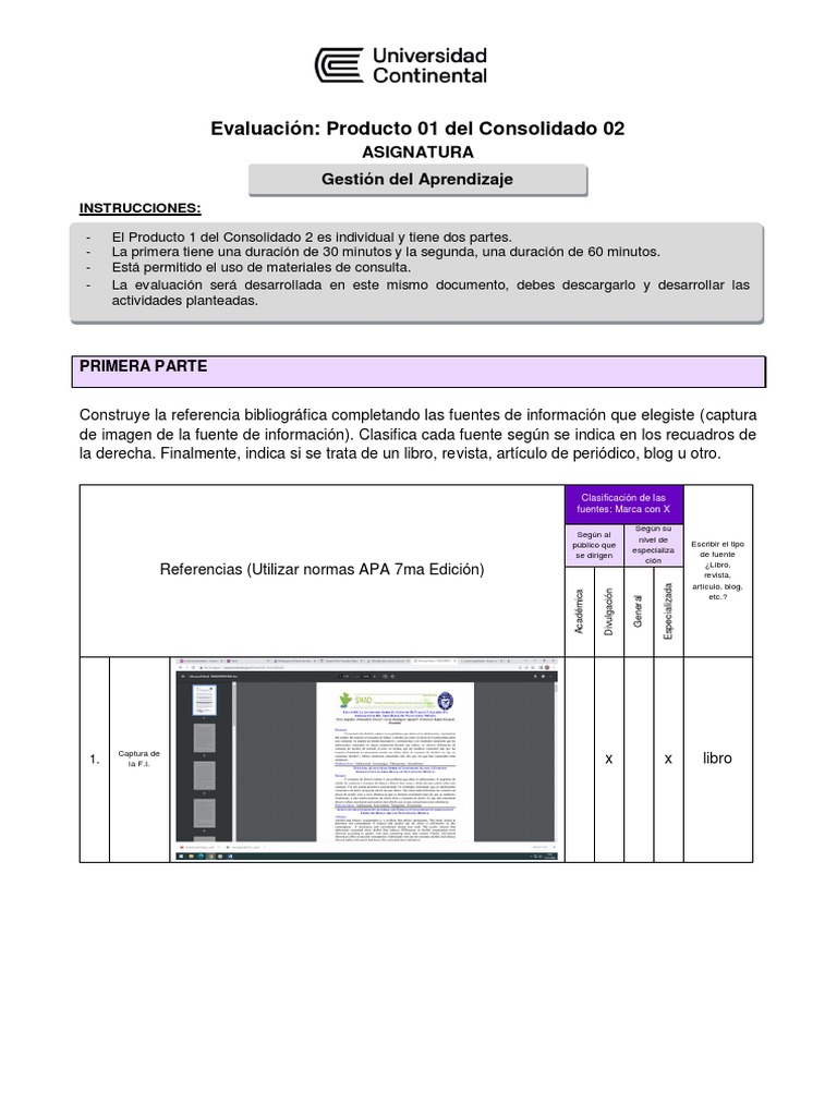 Consigna Del Producto 1 Del Consolidado 2 - GDA | PDF | Blog