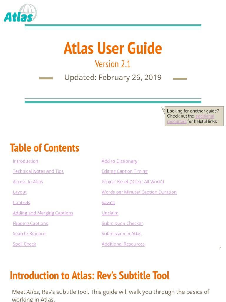 Atlas User Guide v2.1 | PDF | World Wide Web | Internet & Web