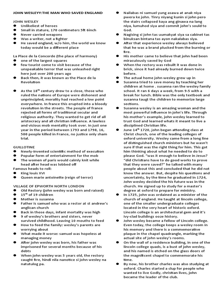 John Wesleyy | PDF | John Wesley | Methodism