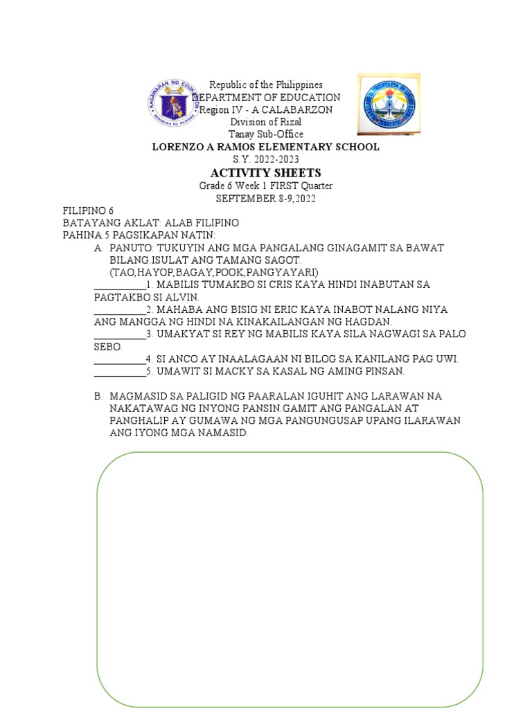 Activity Sheet | PDF