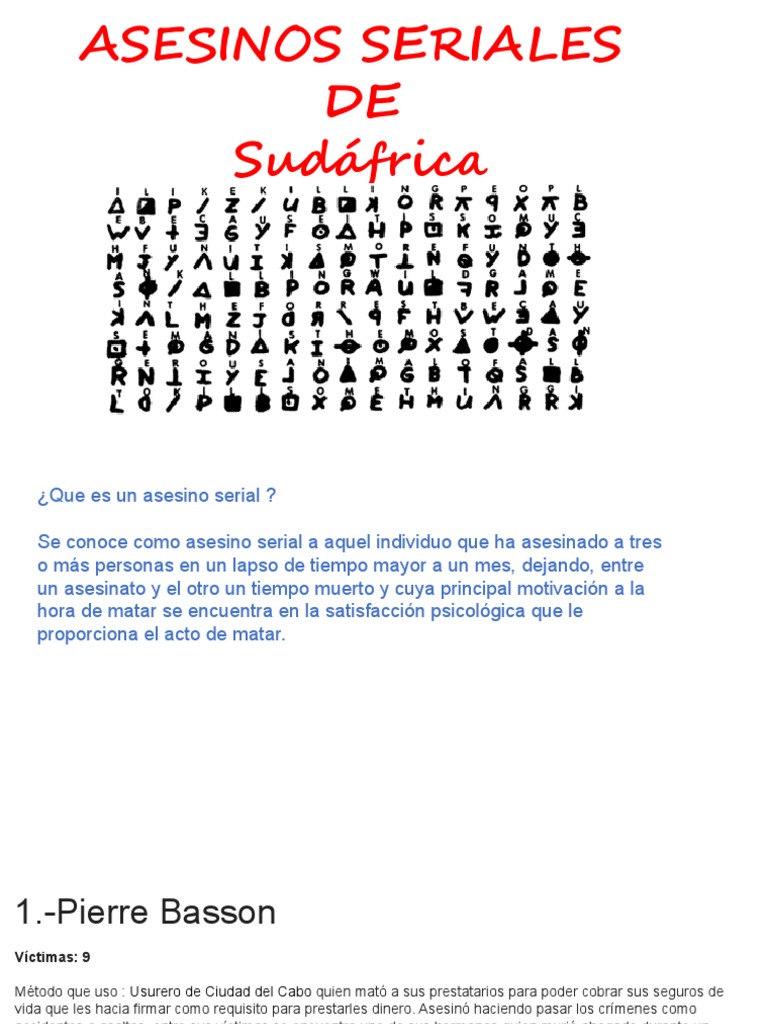 Asesinos Seriales | PDF | Asesinato | Asesino en serie