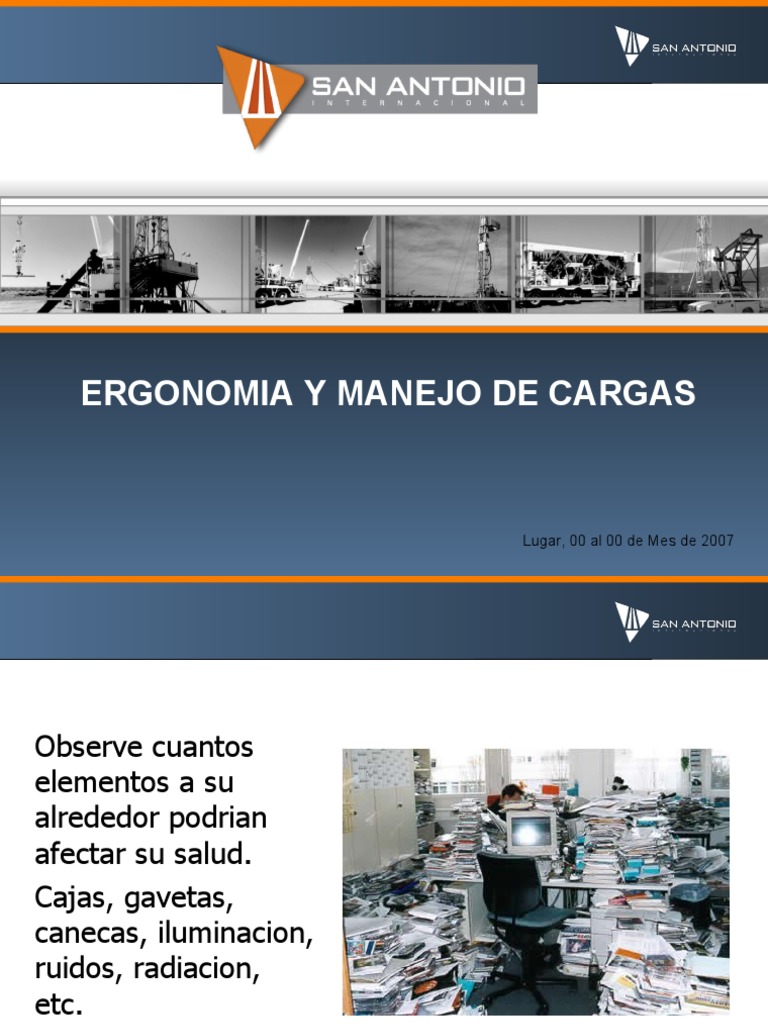 Ergonomia Oficinas | PDF | Hombro | Mano