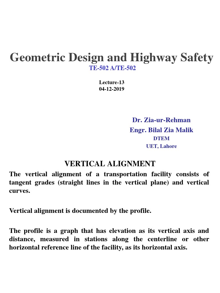Vertical Alignment | Download Free PDF | Tangent | Mathematics