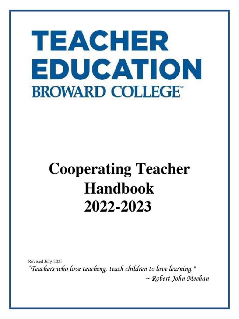 Cooperating Teacher Handbook | PDF | Educational Assessment | Teachers