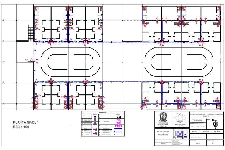 Plano Hidraulico Torreon Coahuila Departamentos Edificio de Uso Mixto | PDF | Universidades y ...