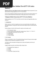 Tes Psikotes Astra | PDF | Pengembangan Diri