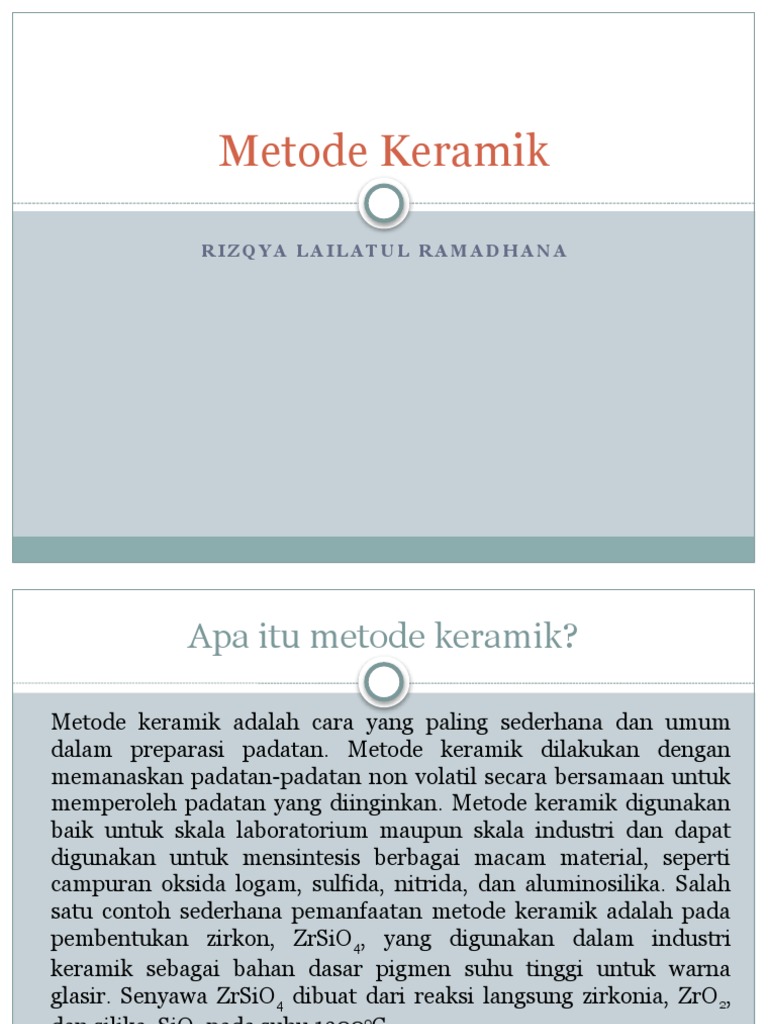 Metode Keramik | PDF