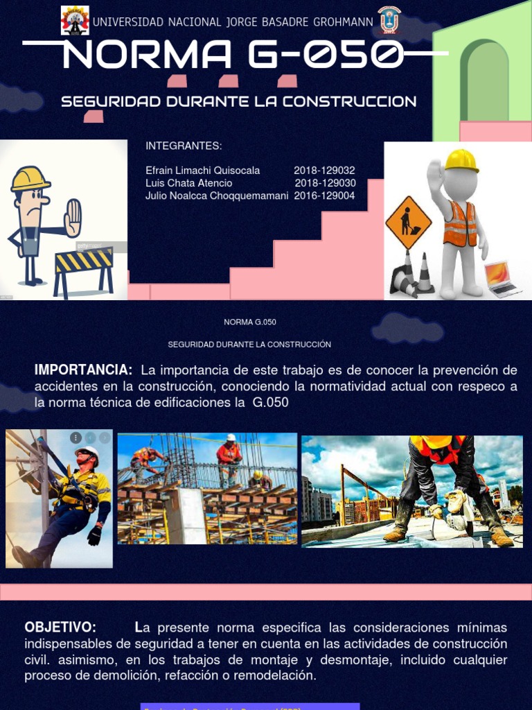 NORMA G.050 - ING SEGURIDAD Grupo 2 | PDF | Fundación (Ingeniería ...