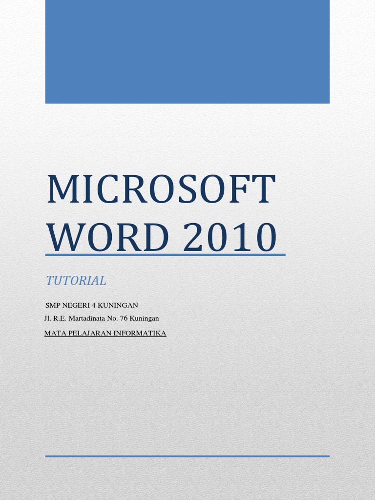 MODUL WORD 2010-New 2022-1 | PDF