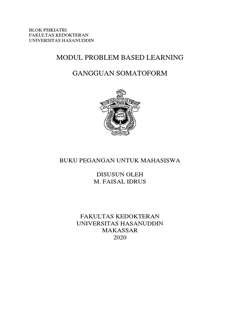 MENGANALISIS GANGGUAN SOMATOFORM MELALUI PENDEKATAN PROBLEM BASED LEARNING | PDF