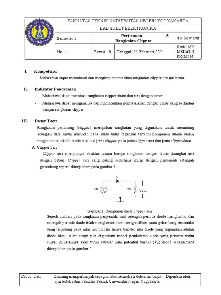 Pertemuan 5 Rangkaian Clipper | PDF