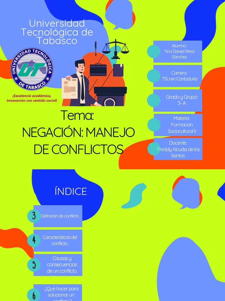 Negación. Manejo de Conflictos. | PDF | Conflicto (proceso)