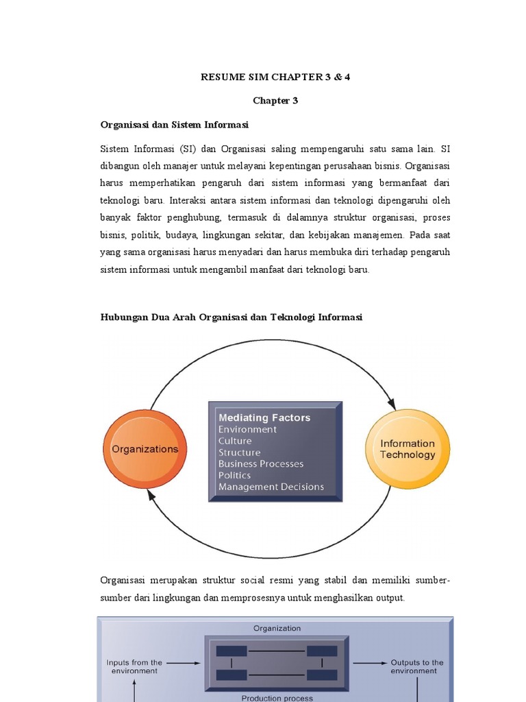 Rangkuman SIM Chapter 3 | PDF | Komputer