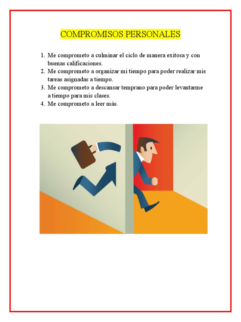 Compromisos Personales | PDF