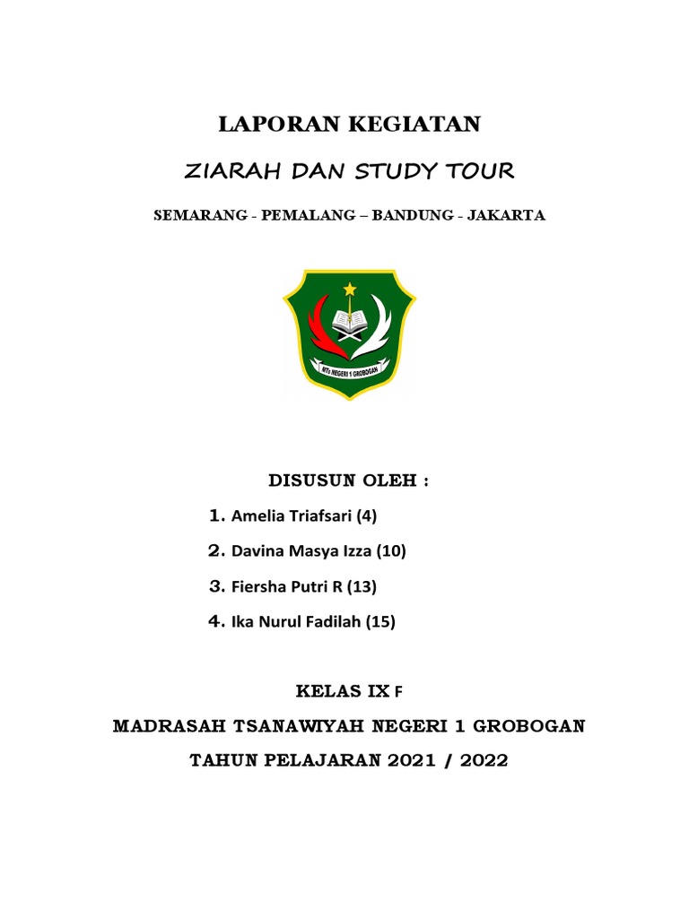 Contoh Laporan Tur 2022 | PDF