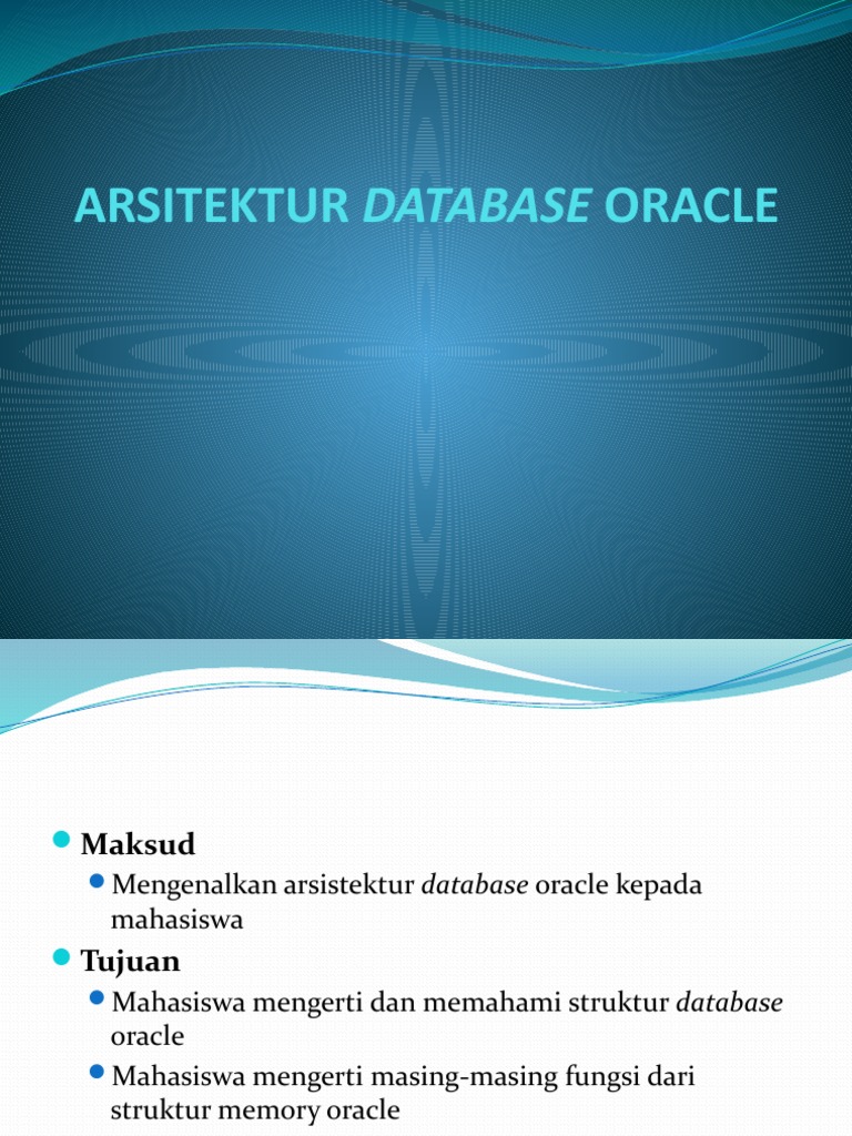 Arsitektur Database Oracle | PDF