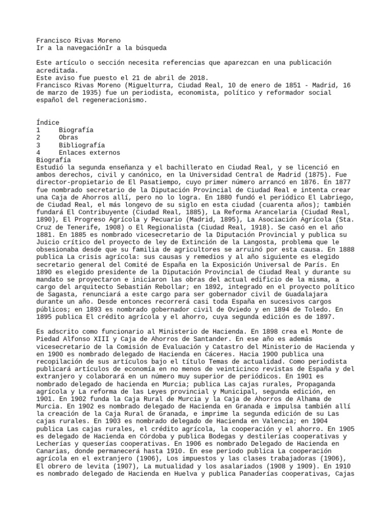 Francisco Rivas Moreno | PDF | Cooperativa | España