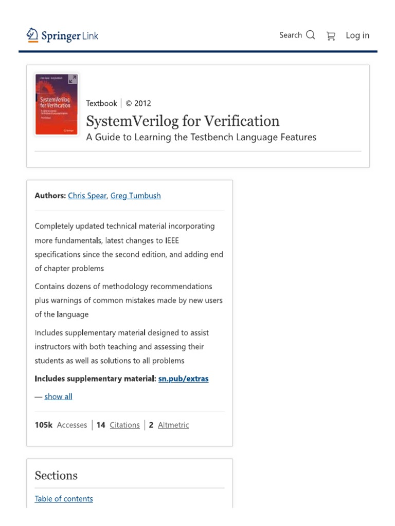 Springer-SystemVerilog For Verification | PDF