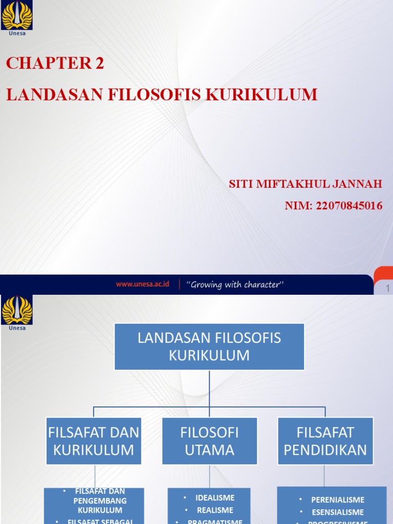 Landasan Filosofis Kurikulum | PDF