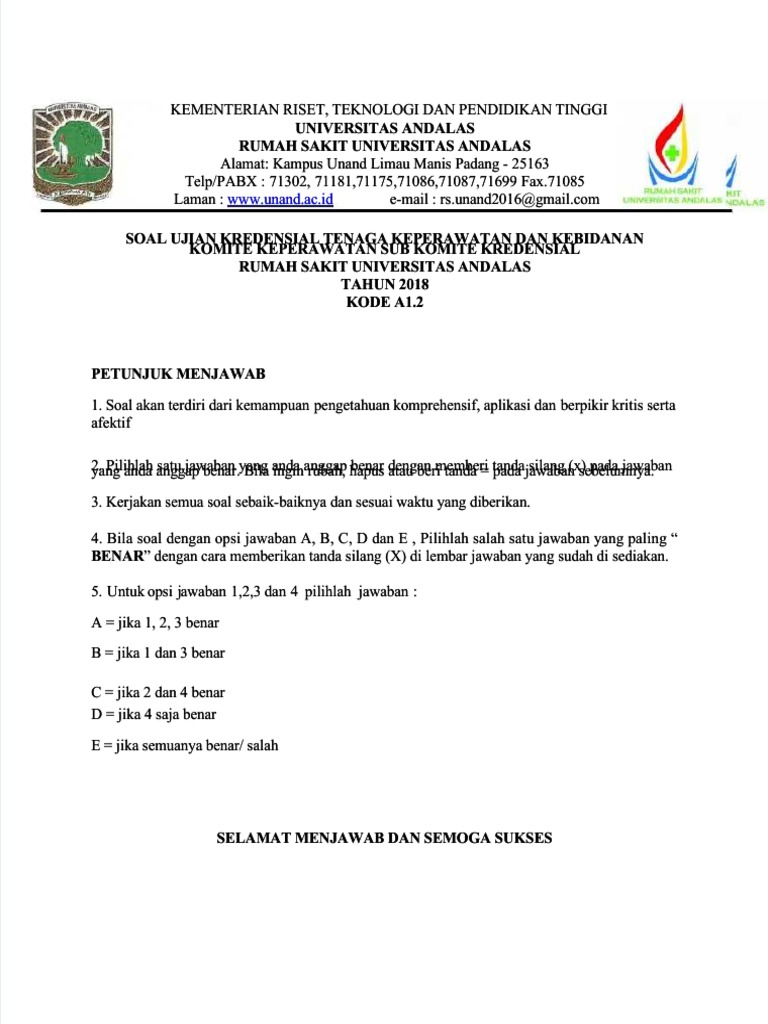 PDF Soal PK 2 Untuk Perawat - Compress | PDF