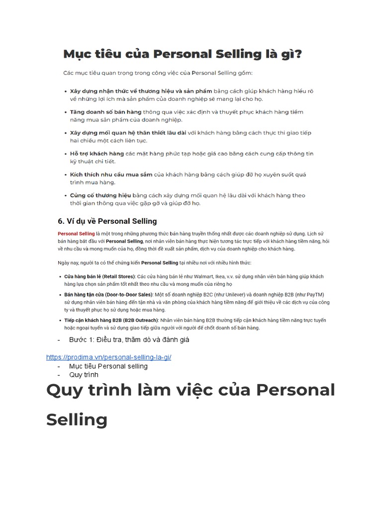 Personal Selling | PDF