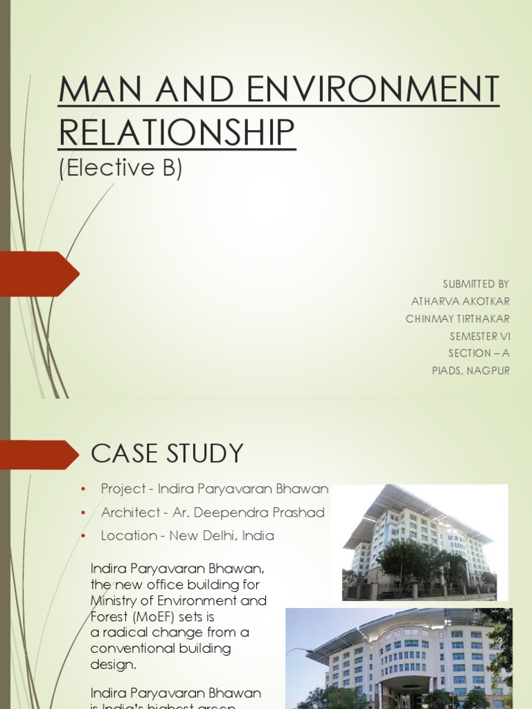 Man and Environment Relationship Case Study | PDF | Building Materials ...