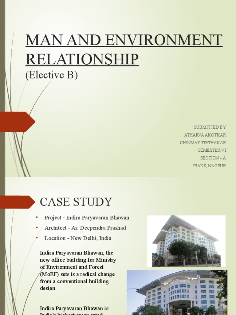 Man and Environment Relationship Case Study | PDF | Building Materials ...