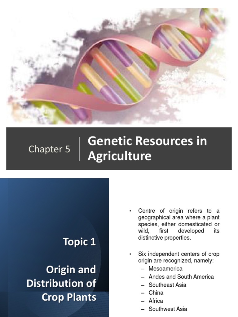 Chapter 5 Genetic Resources in Agriculture | PDF | Biodiversity | Plant ...