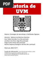 Historia y Filosofía de la UVM | PDF