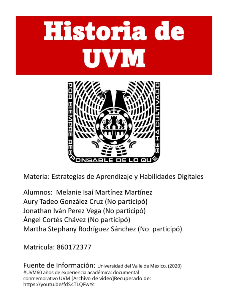 Historia UVM | PDF