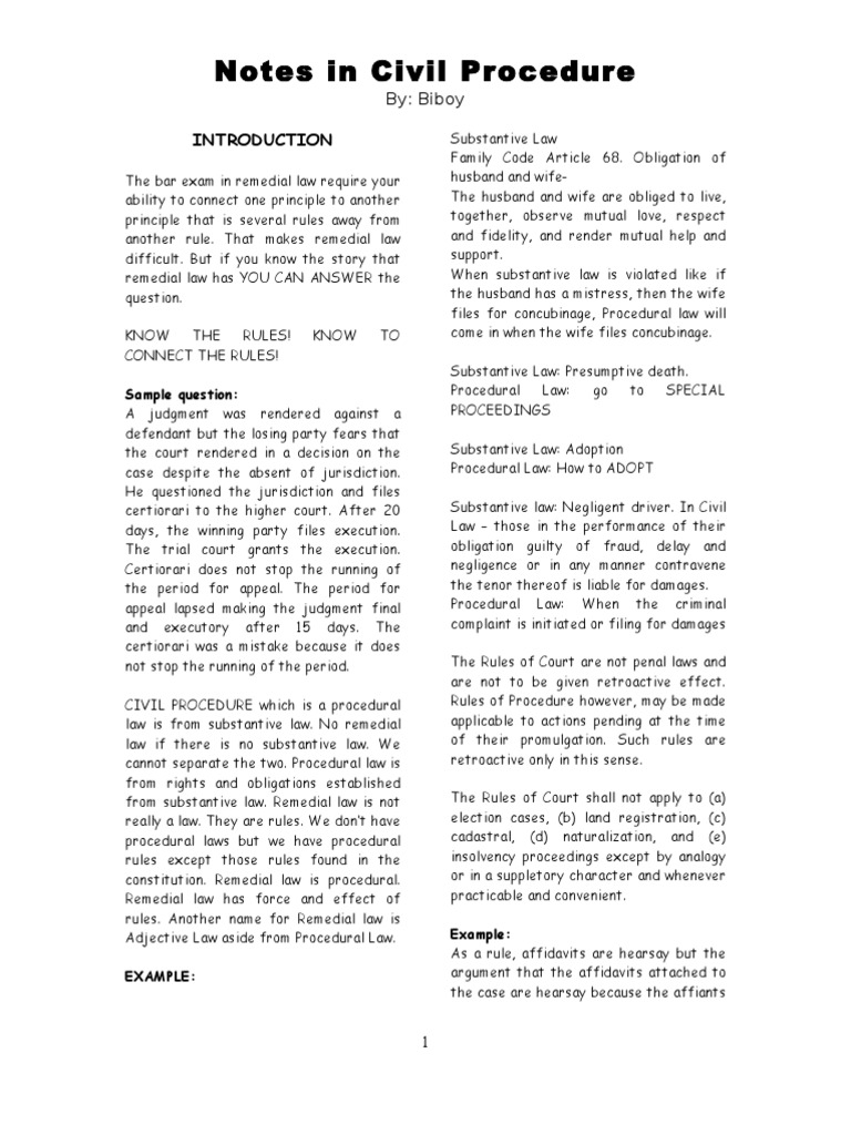 Civil Procedure 2 | PDF | Complaint | Pleading