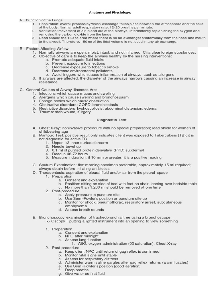 NCM 112 Lesson1 | PDF | Pneumonia | Respiratory Tract