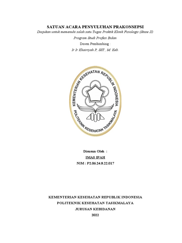 Satuan Acara Penyuluhan Prakonsepsi - Imas Ipah | PDF