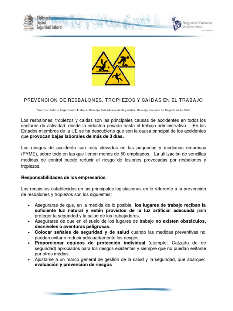 Resb Prevencionderesbalones | PDF | Pequeñas y medianas empresas