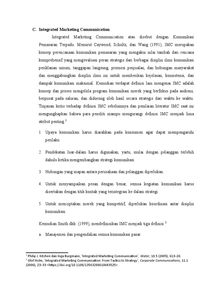 Integrated Marketing Communication | PDF