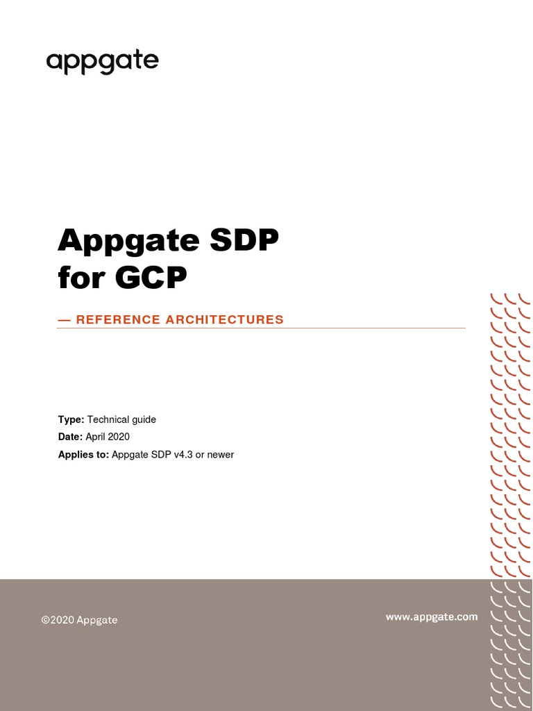 AppGate SDP For GCP - Reference Architectures - 042020 | PDF | Computer Network | Cloud Computing