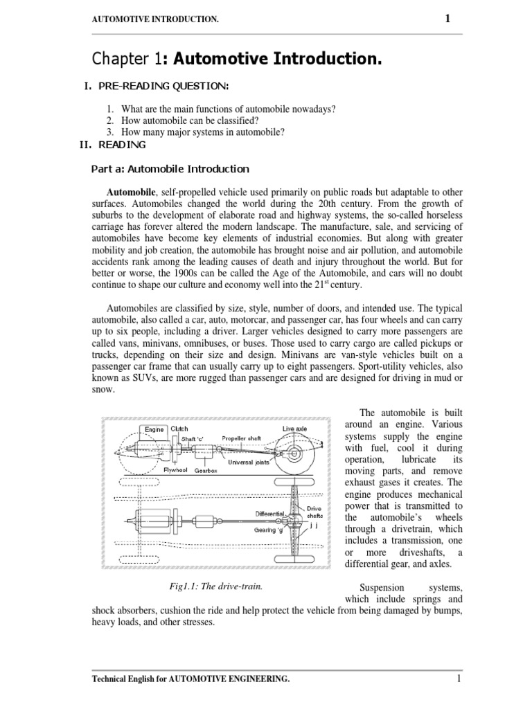 Automotive Engineering Basics | PDF | Internal Combustion Engine ...