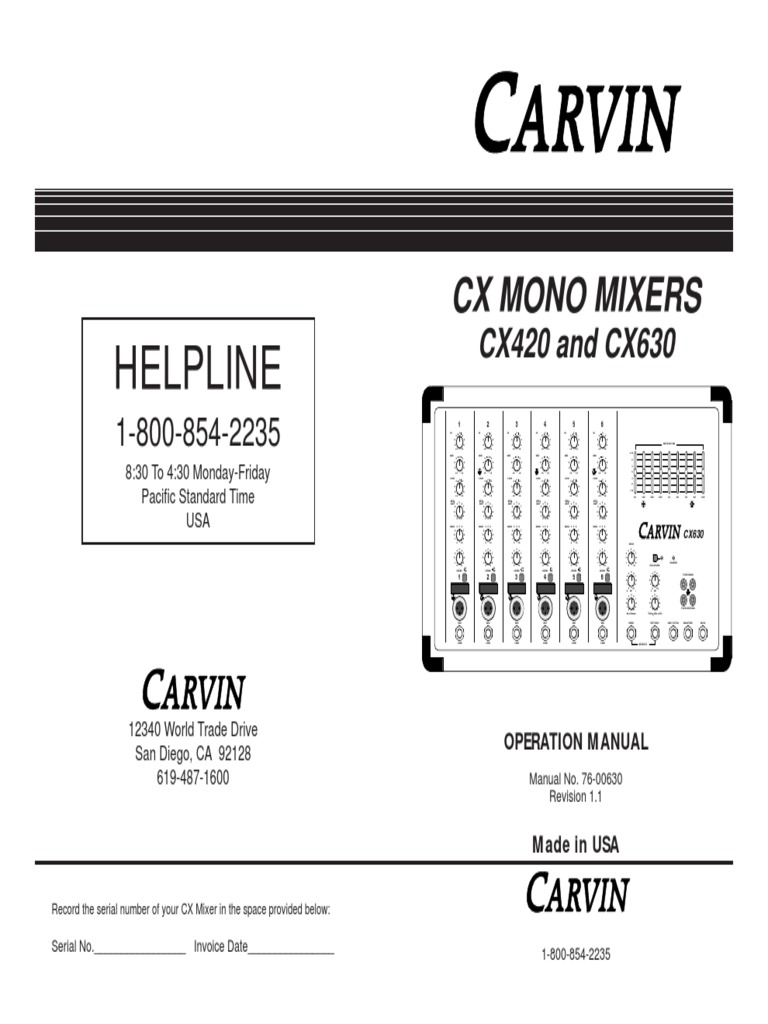 cx420 - 630 - Manual Do Usuario | PDF | Legal Liability | Audio Engineering