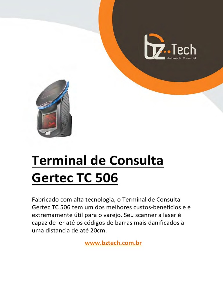Manual Gertec TC 506 | PDF | Wi-Fi | Rede de computadores