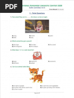 IKSC-Answer Key -Sample Paper | PDF